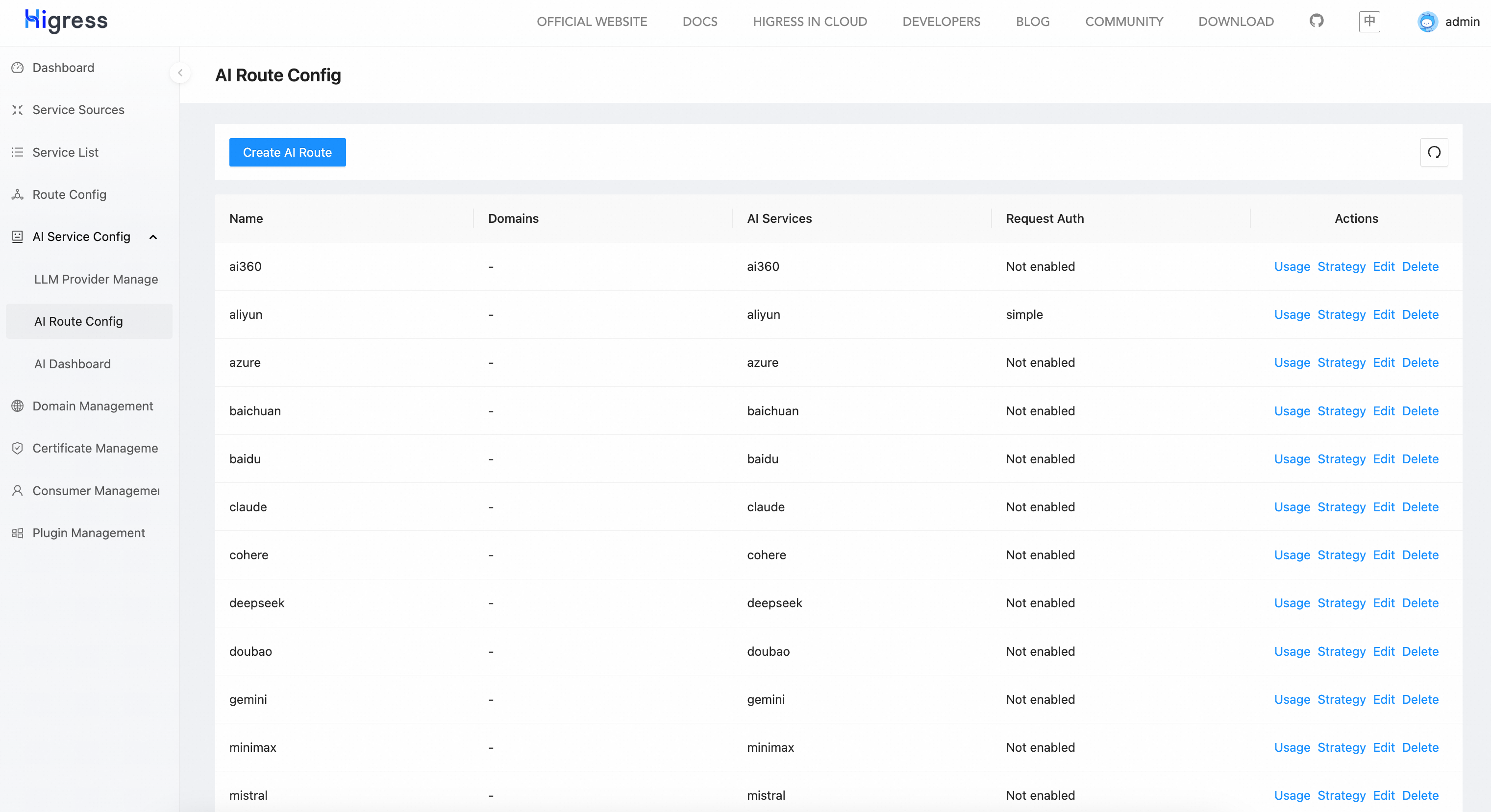 QuickStart of Higress AI Gateway_AI-HigressOfficial Website